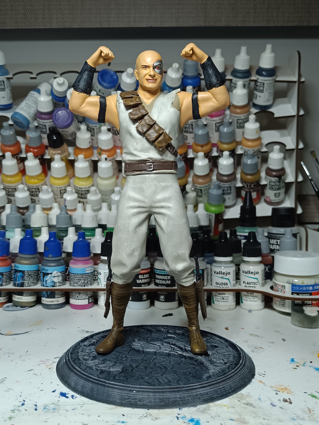 Handmade 3D Printed Kano Figure - Mortal Kombat | 22 Cm Tall, Hand ...