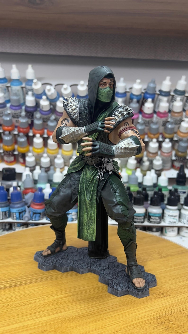 Mortal Kombat Reptile Figure Hand-painted 22cm 3D Printed Collectible ...