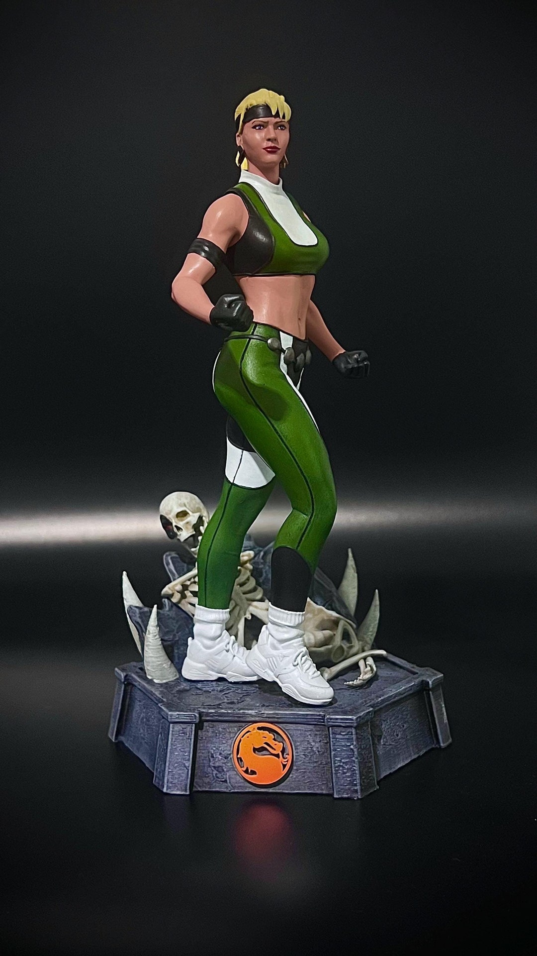 Handmade 25 Cm Sonya Blade Figure - 3D Printed, Hand-painted Mortal ...