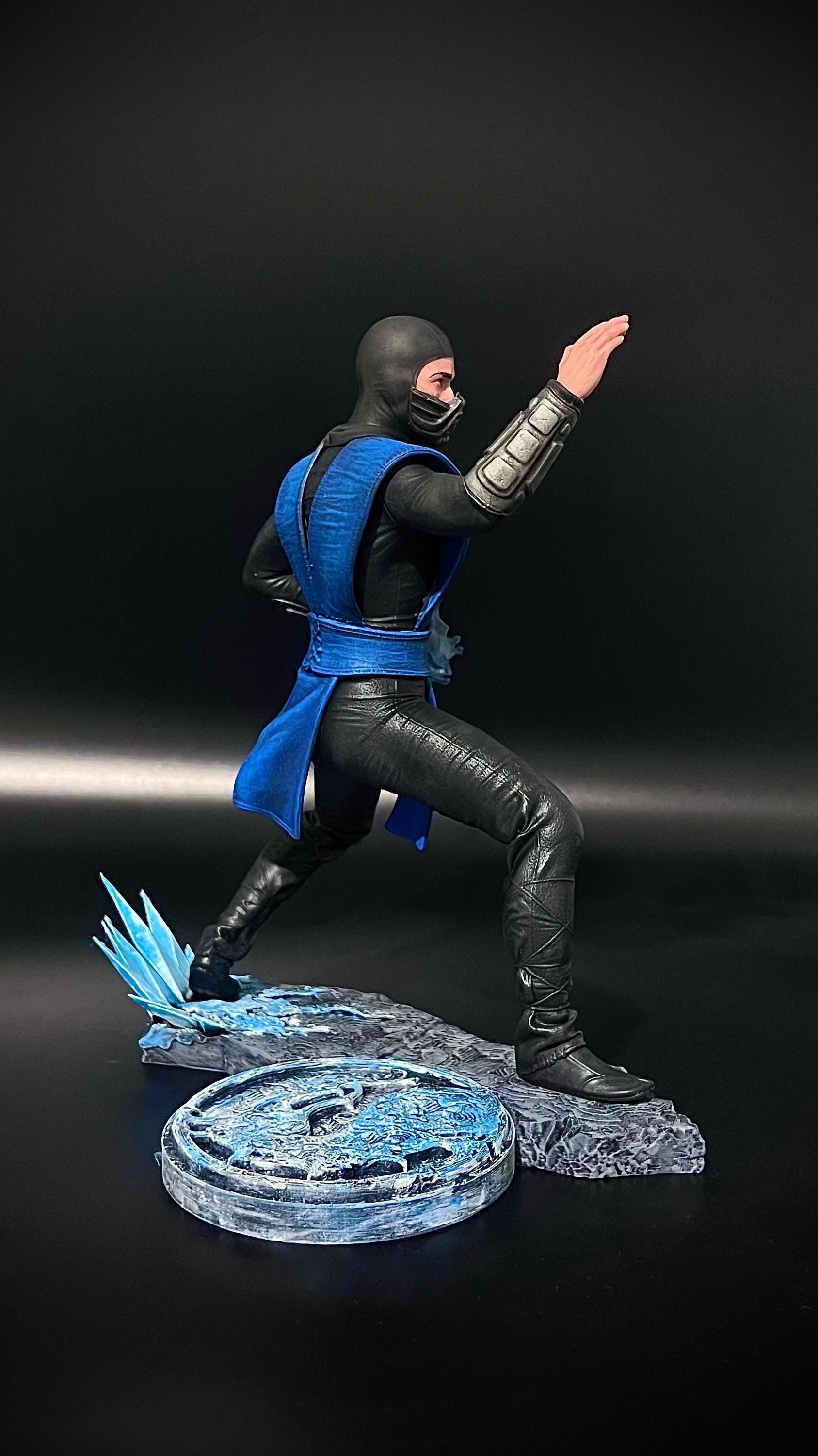 Handmade Sub Zero Figure Mortal Kombat 1995 Movie Collectible, Hand ...
