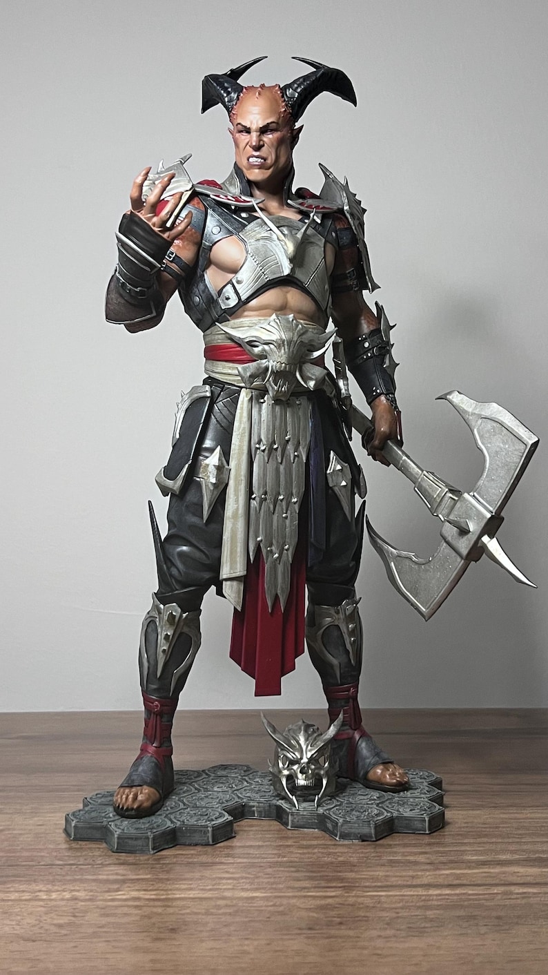 Handmade 30 Cm General Shao Figure – 3D Printed & Hand-painted Mortal ...