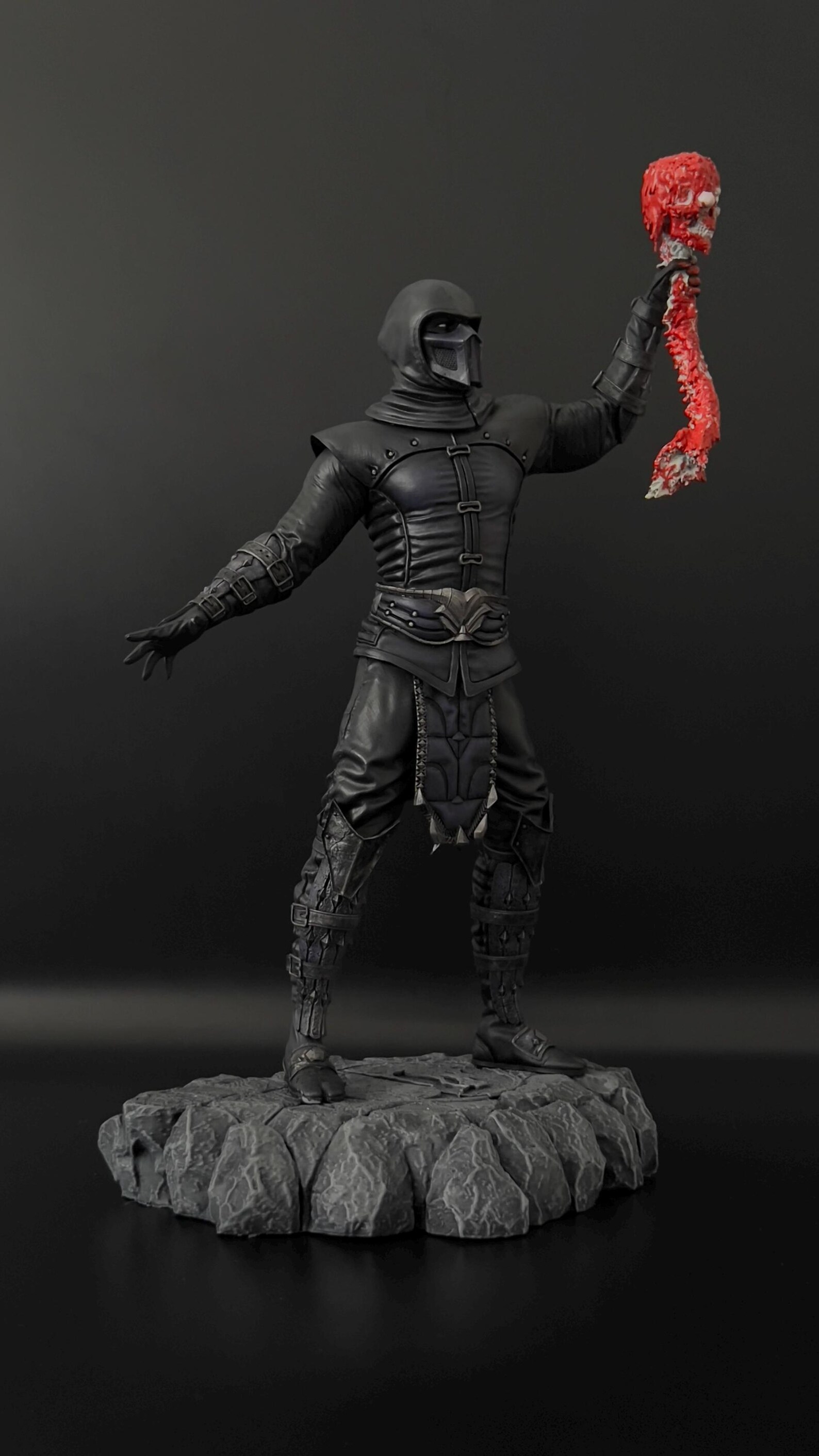 Handmade 25cm Noob Saibot Mortal Kombat Figure – 3D Printed, Hand ...