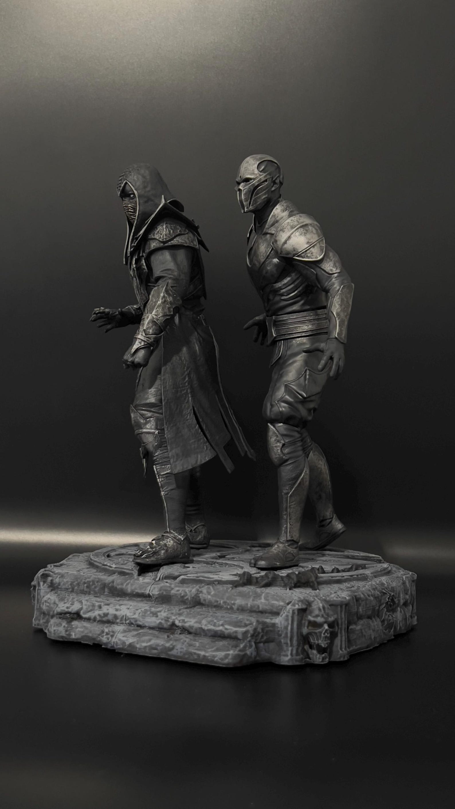 Noob Saibot & Clone Mortal Kombat Figure: Hand-painted 3D Printed ...