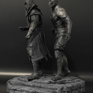 Noob Saibot & Clone Mortal Kombat Figure: Hand-painted 3D Printed ...