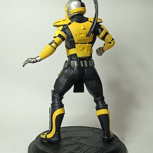 Hand-painted 3D Printed Cyrax Figure - 25 Cm Mortal Kombat Collectible ...