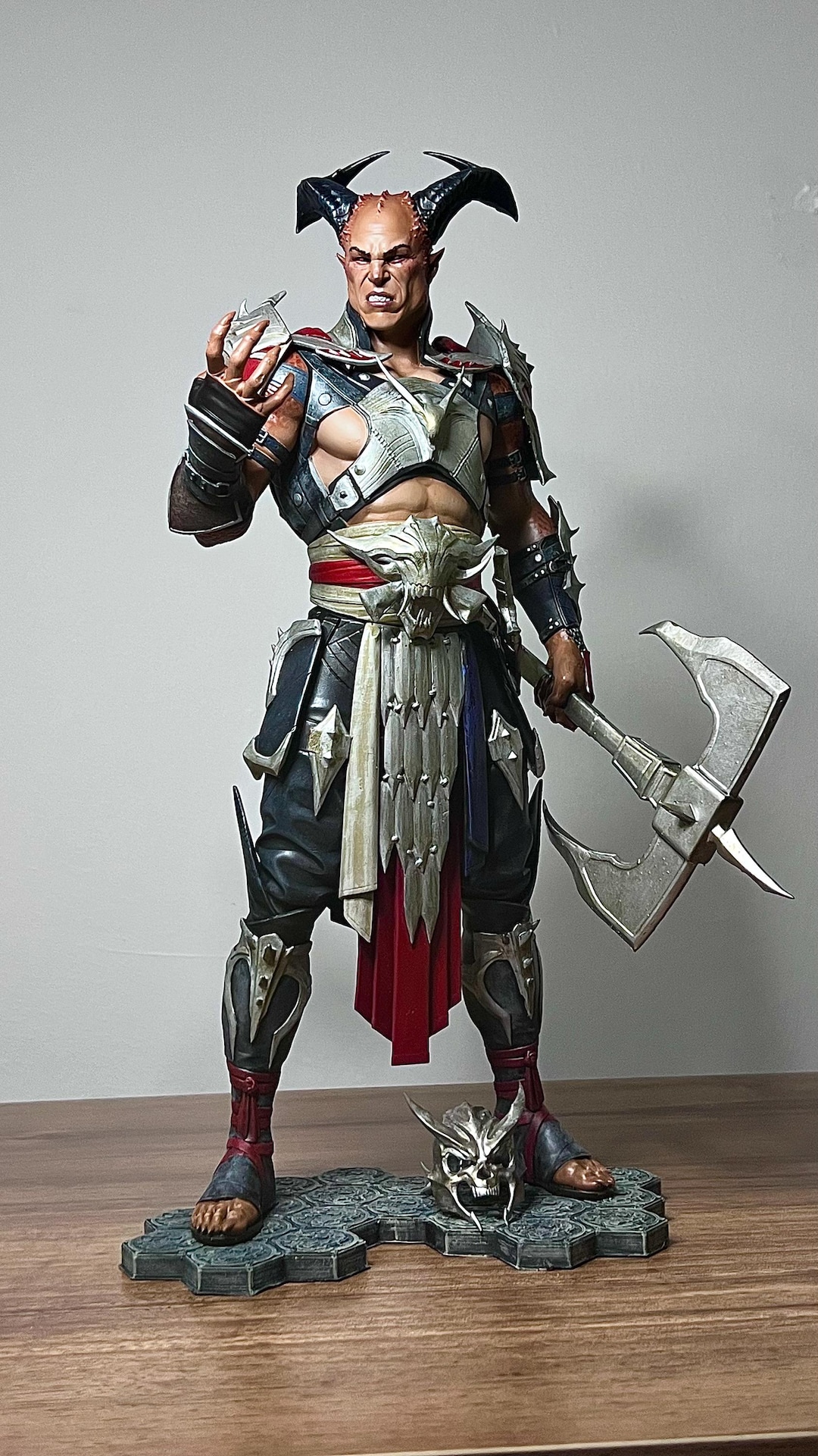 Handmade 30 Cm General Shao Figure – 3D Printed & Hand-painted Mortal ...
