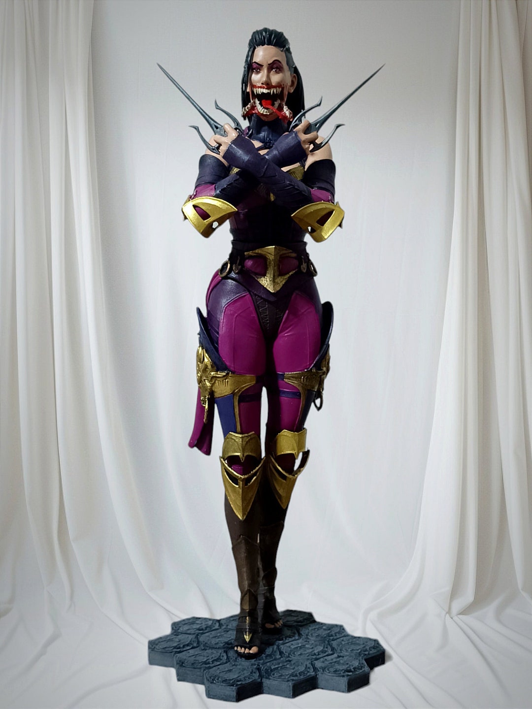 Hand-painted Mortal Kombat 12 3D Printed Mileena Figure - 22 Cm Mortal ...