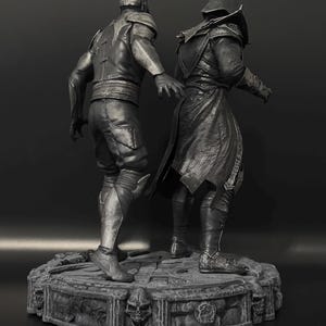 Noob Saibot & Clone Mortal Kombat Figure: Hand-painted 3D Printed ...