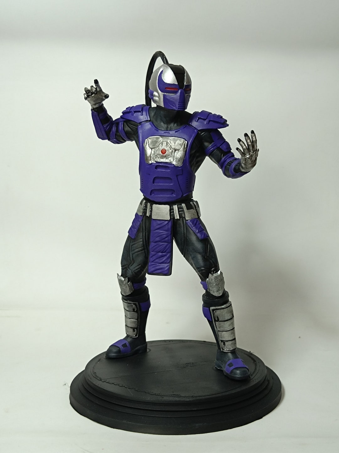 Hand-painted Mortal Kombat Smoke Figure: 3D Printed Collectible (25 Cm ...