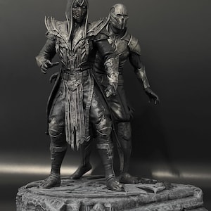 Noob Saibot & Clone Mortal Kombat Figure: Hand-painted 3D Printed ...