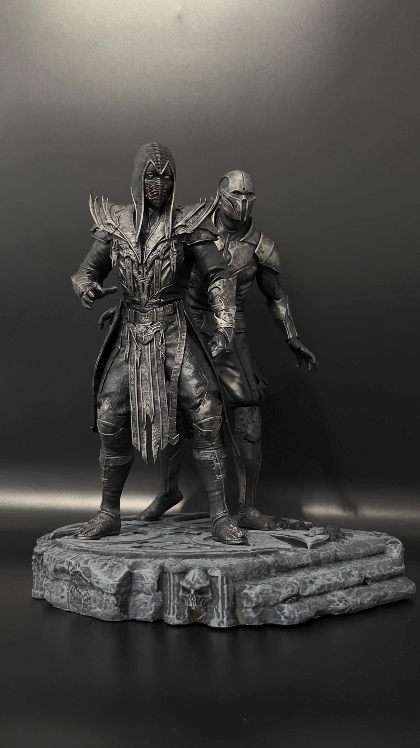 Noob Saibot & Clone Mortal Kombat Figure: Hand-painted 3D Printed ...