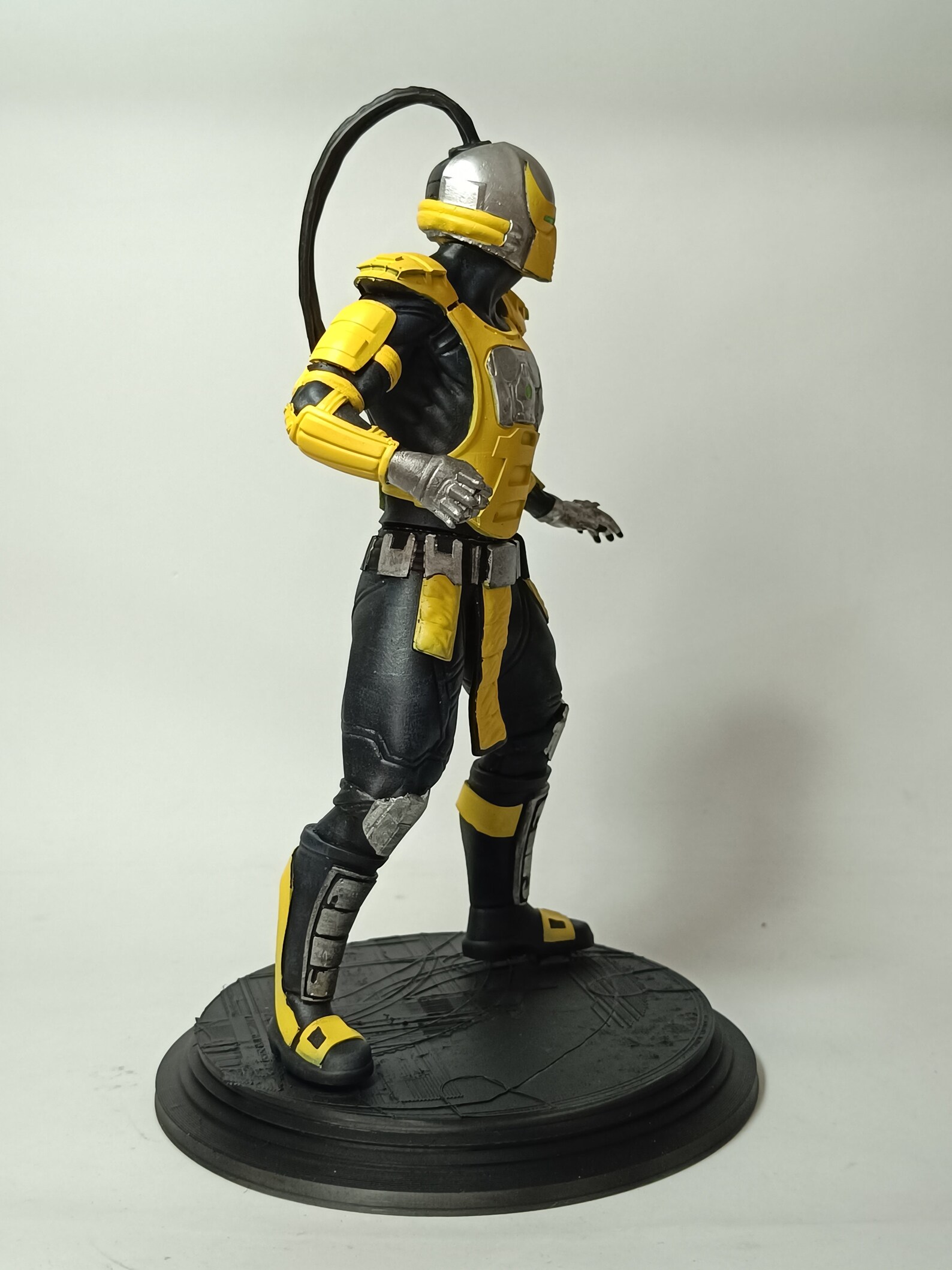 Hand-painted 3D Printed Cyrax Figure 25 Cm Mortal Kombat Collectible ...