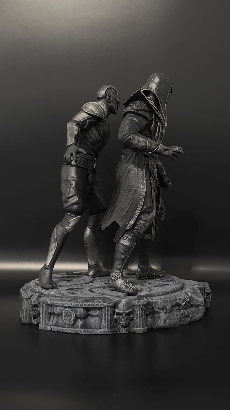 Noob Saibot & Clone Mortal Kombat Figure: Hand-painted 3D Printed ...