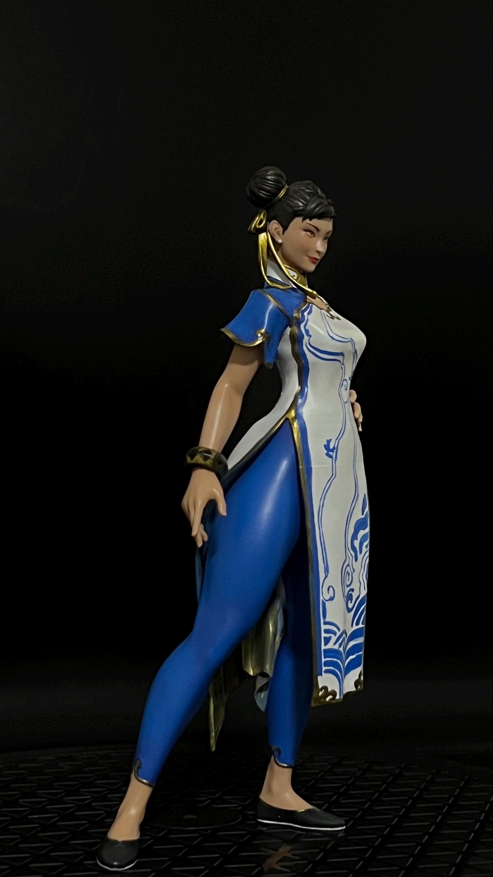 Handmade Chun-li Figure Street Fighter 6 | 22 Cm 3D Printed & Hand ...