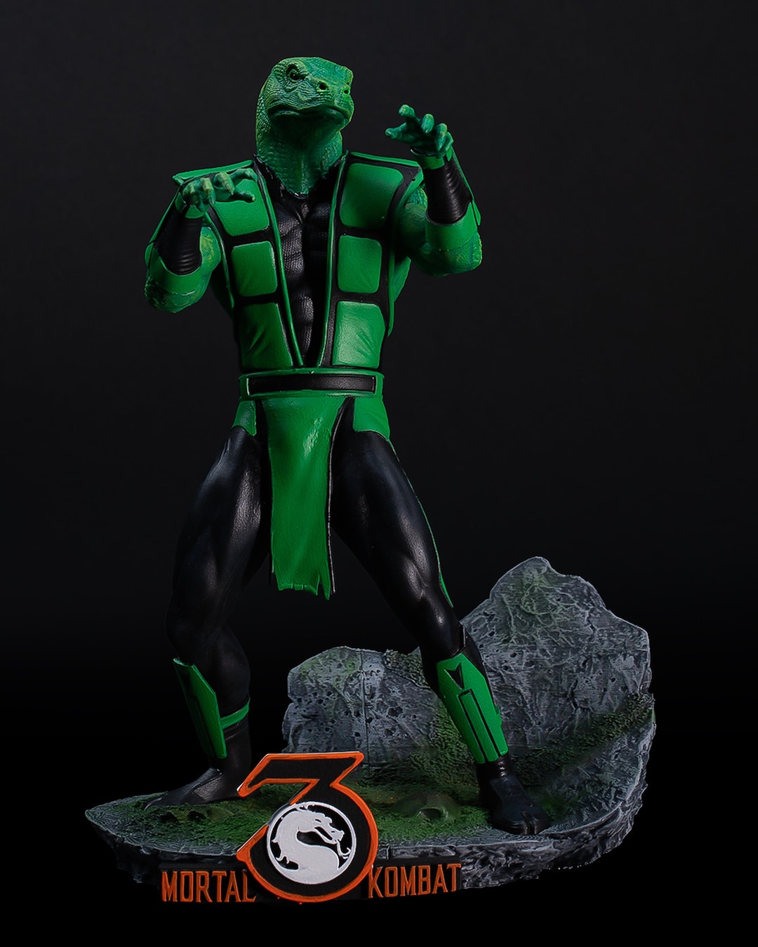 Hand-painted 3D Printed Reptile Figure | Mortal Kombat Collectible | 22 ...