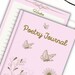 Poetry Journal, Writing Workbook, Poetry Writing Journal, Printable ...