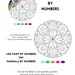 Mandala by Numbers Coloring Pages: Mindful Mandala (PDF Pattern) - Etsy