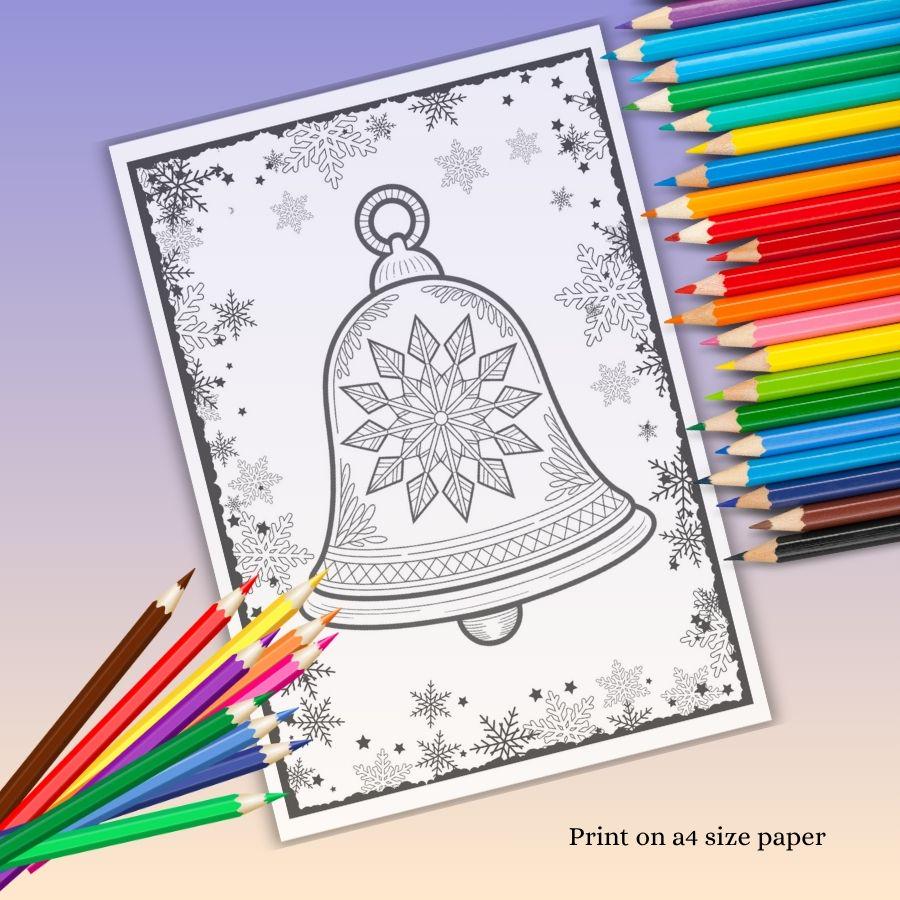 Christmas Mandala Mindfulness Coloring, 30 Festive Printable Pages, Art ...