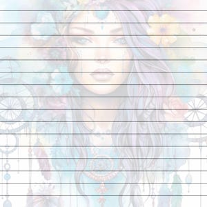 Pretty Printable Note Paper: Editable Stationery Templates (PDF) - Etsy ...