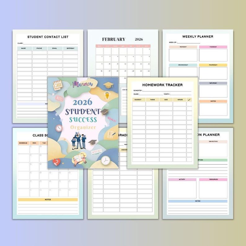 2026 Student Success Organizer, Planner. Structured Planning for a ...