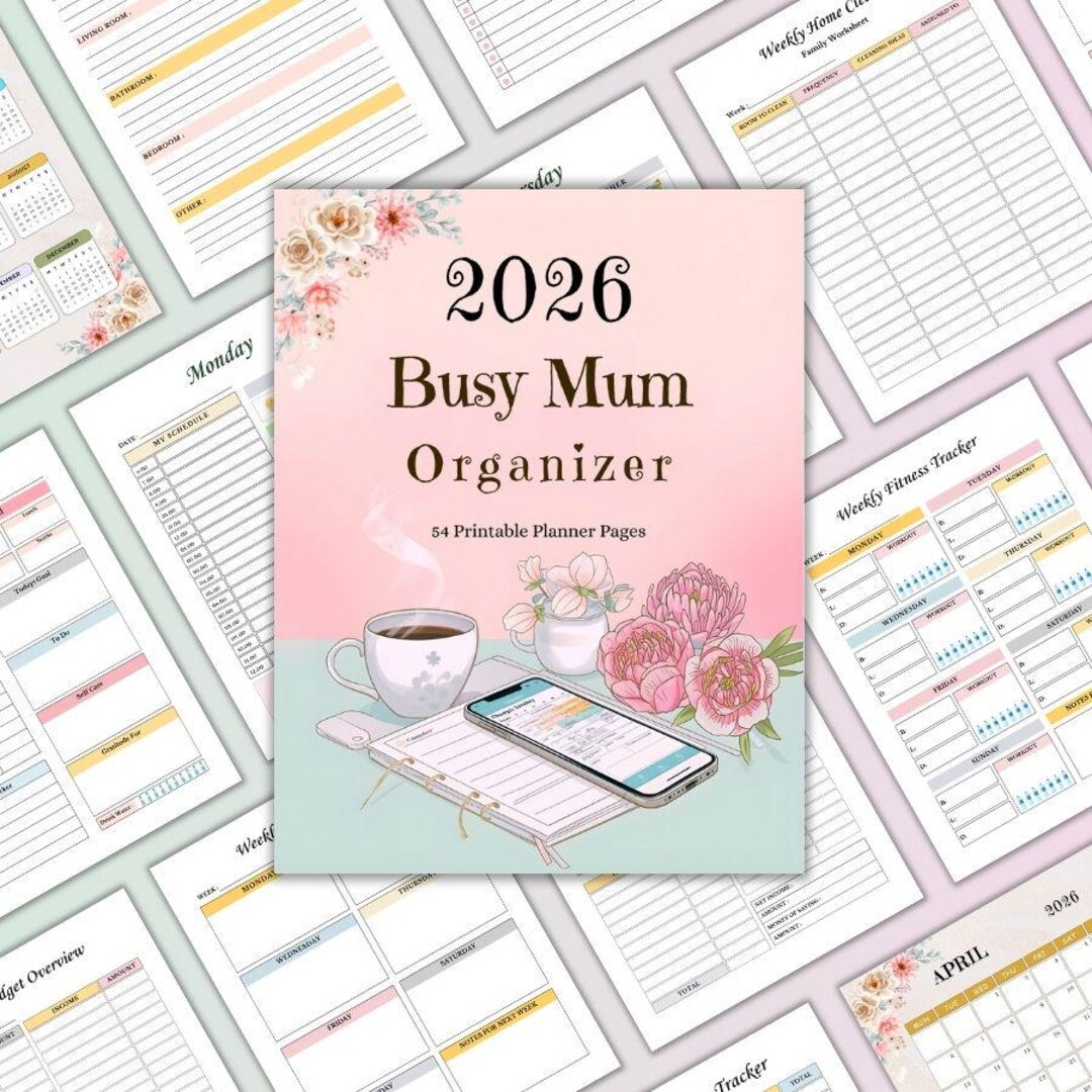 2026 Busy Mum Organizer. Planner Bundle for New Mums. - Etsy