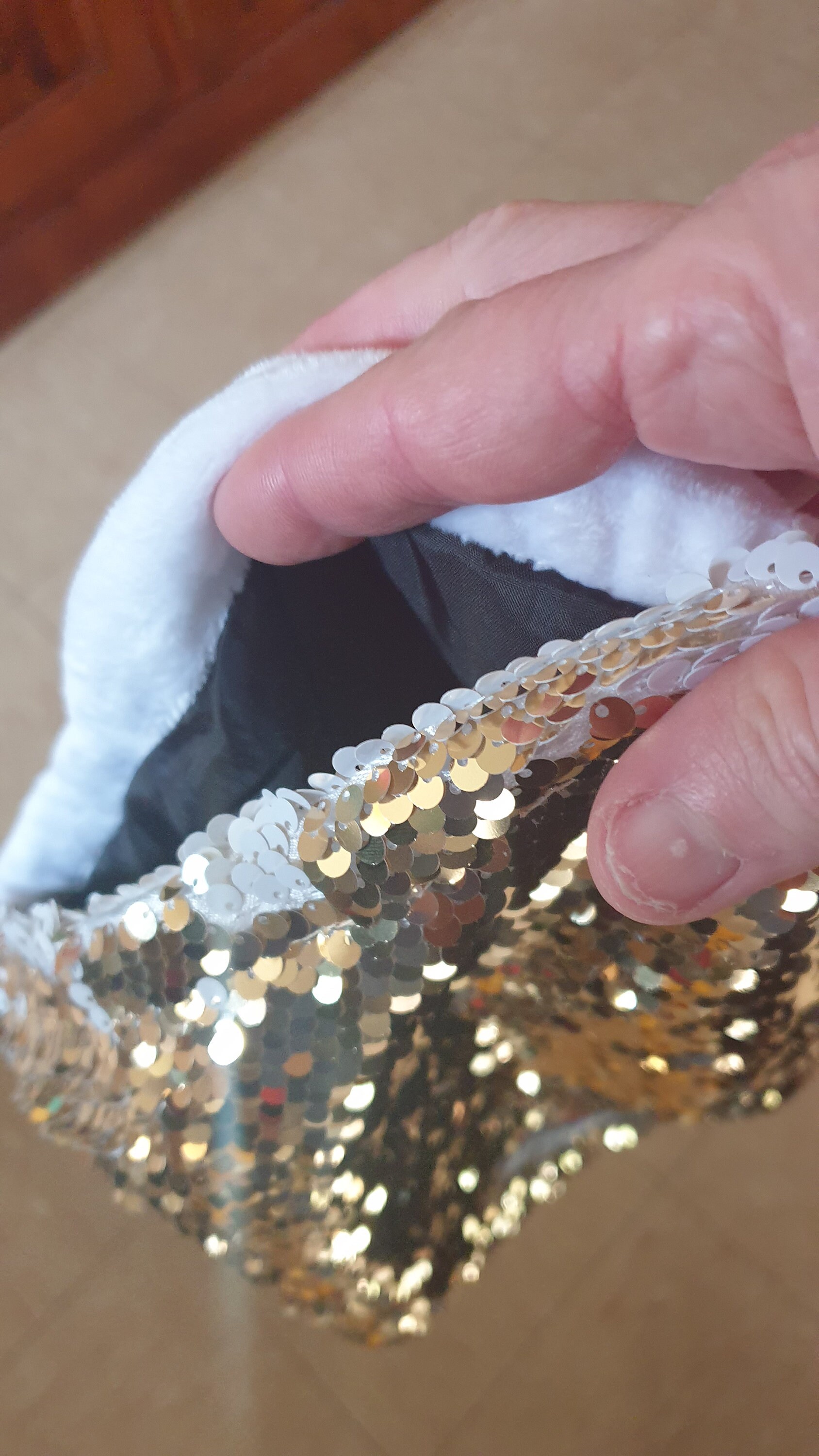 Magical Sequins Reversible Pull String Bag, Magical Gift Bag, Rose Gold ...