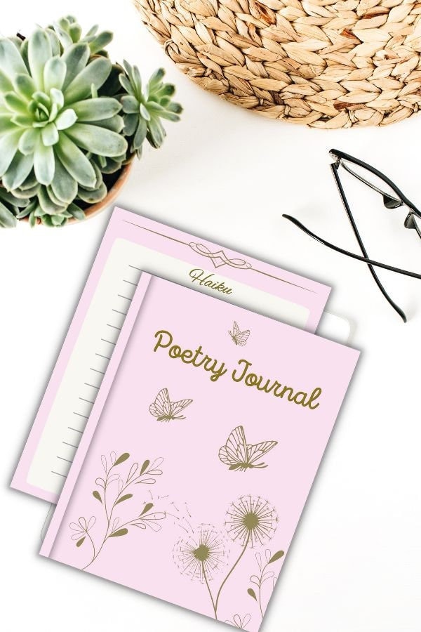 Poetry Journal, Writing Workbook, Poetry Writing Journal, Printable ...