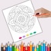 Mandala by Numbers Coloring Pages: Mindful Mandala (PDF Pattern) - Etsy