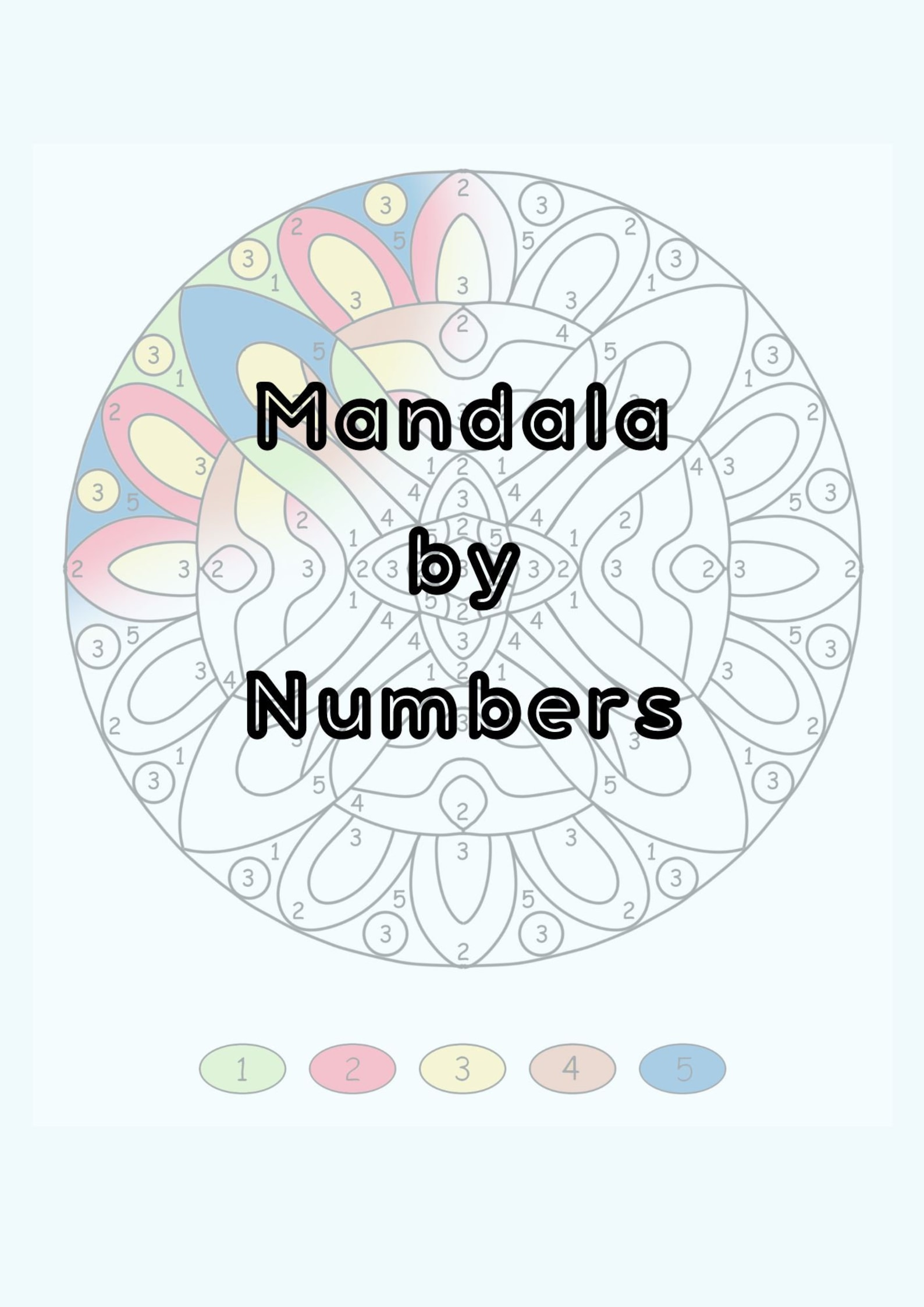 Mandala by Numbers, Printable Mandalas, Like Paint by Numbers but With ...