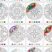 Mandala by Numbers Coloring Pages: Mindful Mandala (PDF Pattern) - Etsy