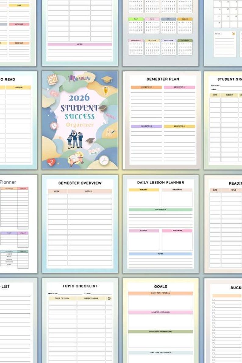 2026 Student Success Organizer, Planner. Structured Planning for a ...