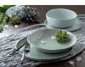 4 Piece Dinnerware Set - Etsy