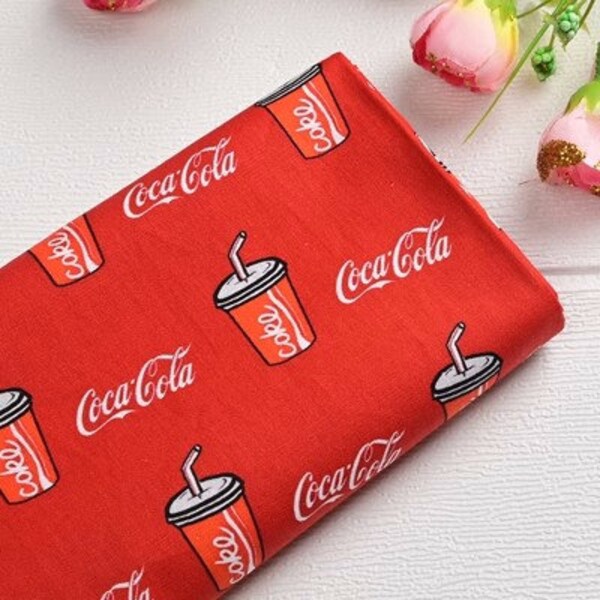 Coca Cola Fabric - Etsy