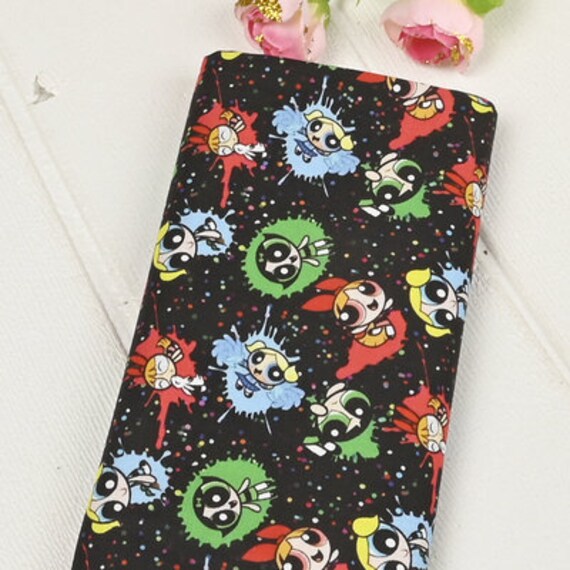 Powerpuff Girls Fabric Powerpuff Girls Cartoon Fabric Cotton Etsy