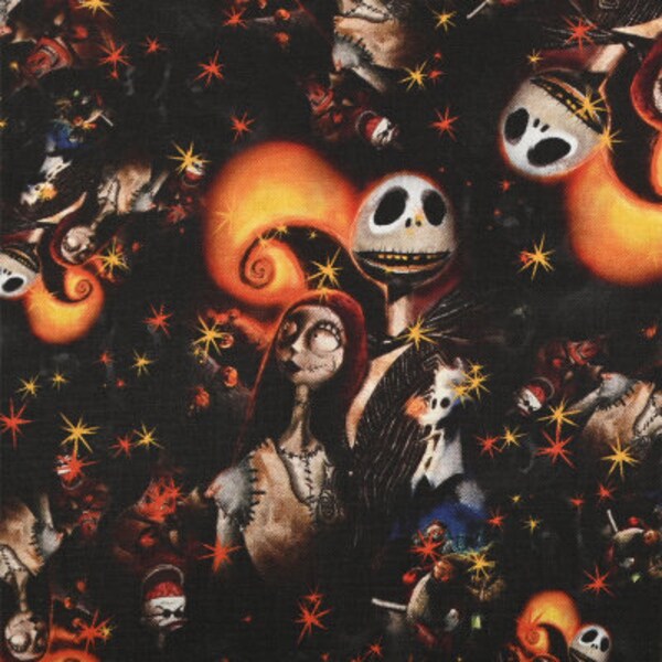 Nightmare Before Christamass Panel Fabric - Etsy