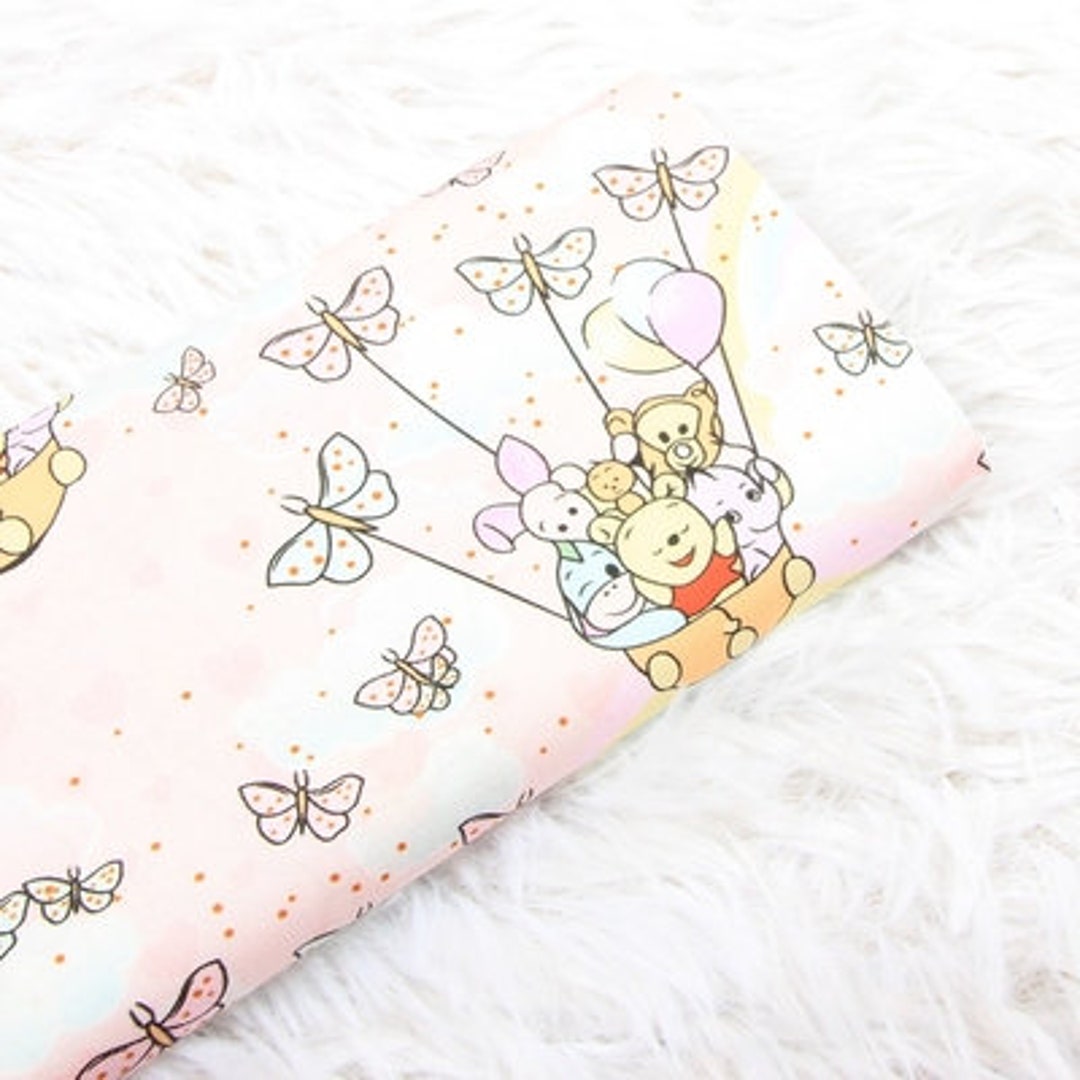Winnie the Pooh Fabric, Pooh Bear Eeyore Piglet Fabric, Cartoon Fabric ...
