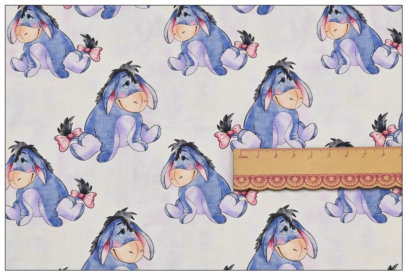 Disney's Winnie the Pooh Eeyore Fabric Cartoon Fabric - Etsy UK