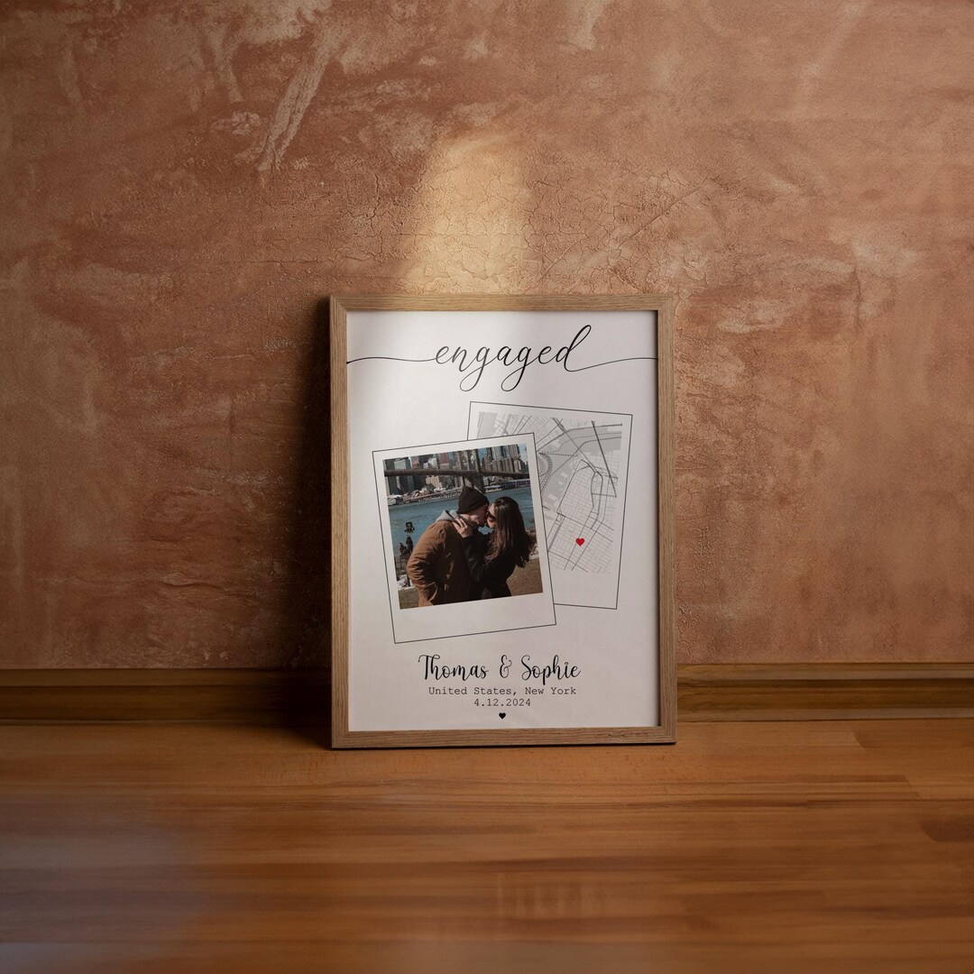 Personalized Engagement Gift, Newly Engaged Gifts for Couple ...