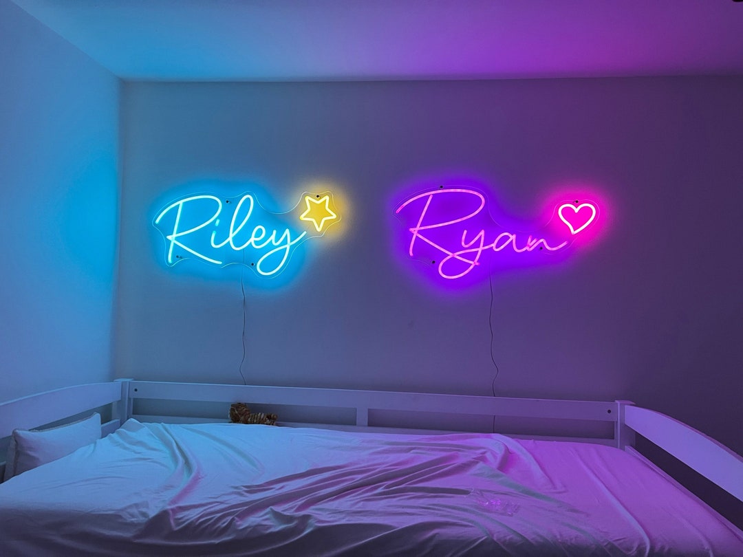 Neon Name Sign Bedroom, Custom Neon Sign Name, Gift for Kid Room Decor ...