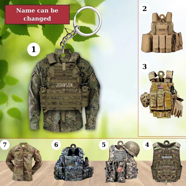 Army Keychain - Etsy