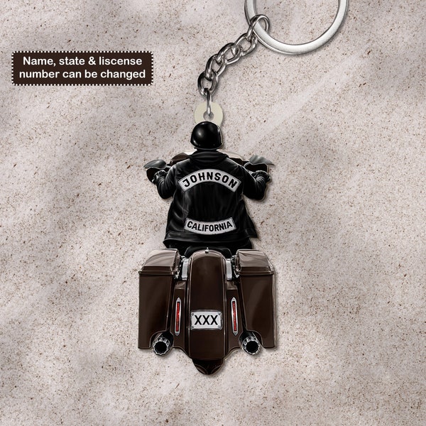 Motorcycle Keychain - Etsy