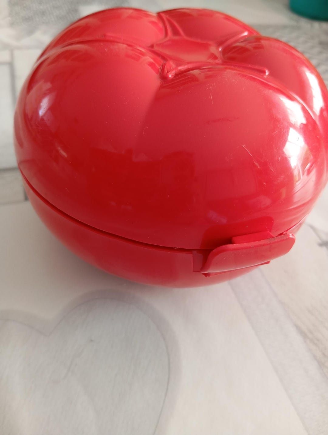 Tupperware Tomato-shaped Container - Etsy