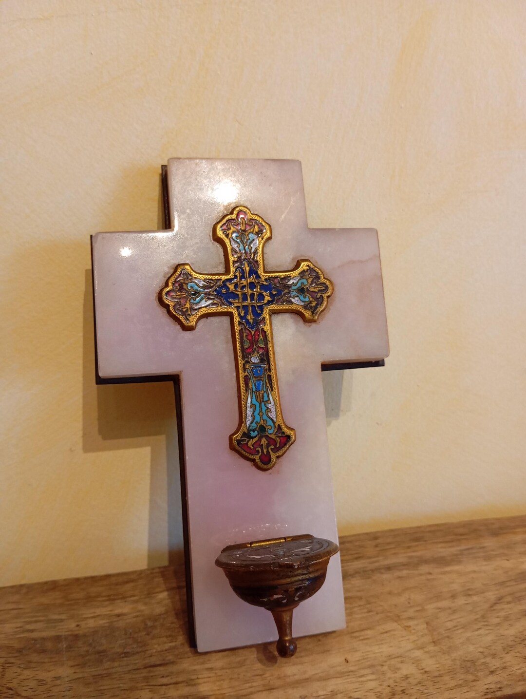 Holy Water Font With Old Crucifix - Etsy