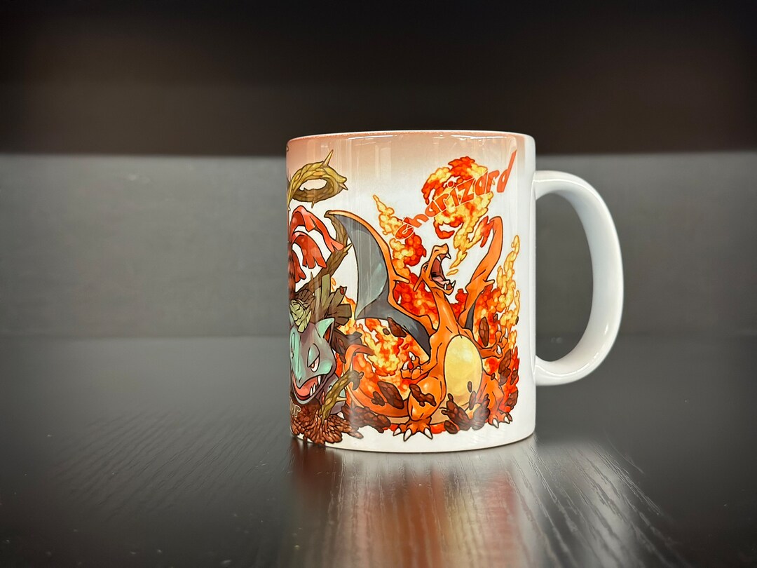 Charizard Blastoise and Venusaur Pokémon Mug - Etsy