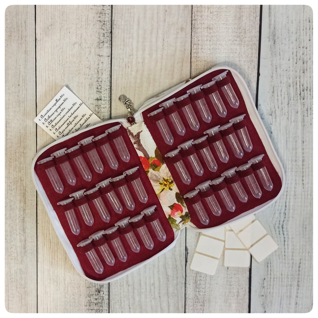 EMF Safe Homeopathy Storage Case With 2 Ml Medical Plastic Vials - Etsy