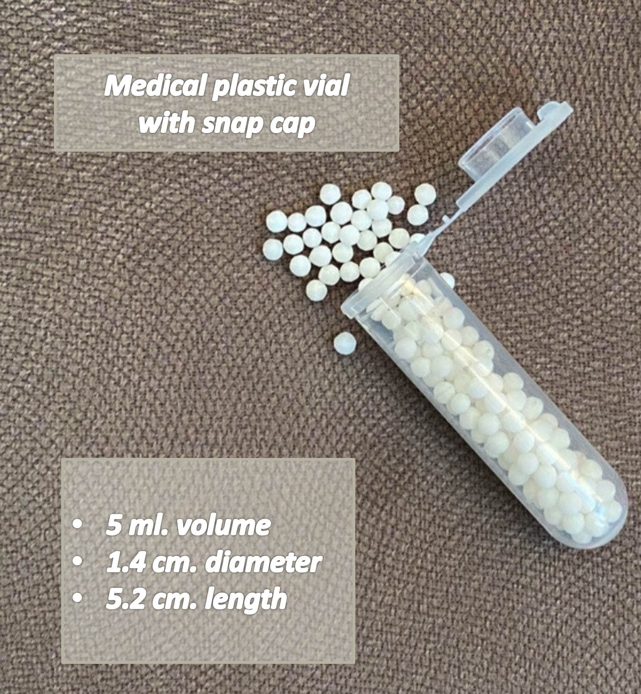 EMF Safe Homeopathy Storage Case With 5 Ml. Medical Plastic Vials - Etsy