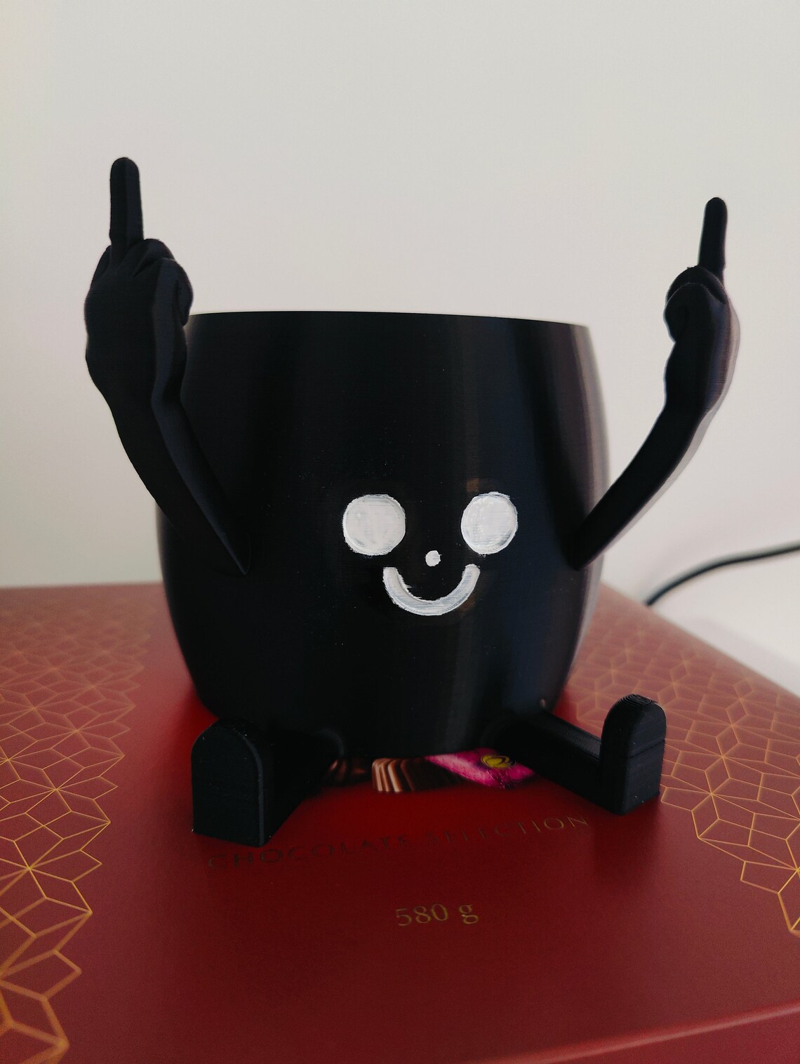 Indoor Quirky Middle Finger Happy Pot With Feet: Fun and Playful Home ...
