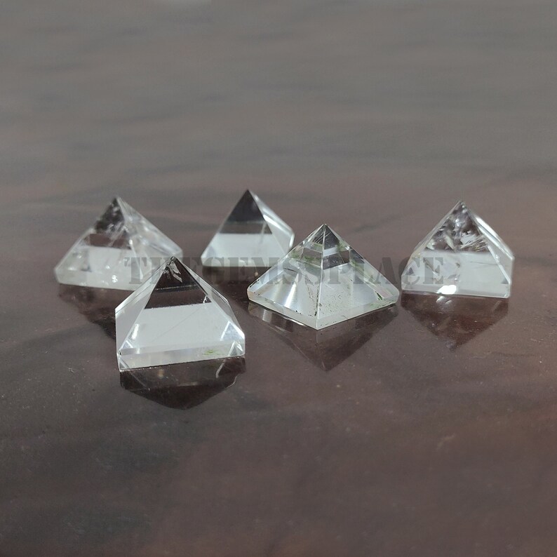 Clear Quartz Pyramid Crystal Pyramid Energy Pyramid Stone - Etsy