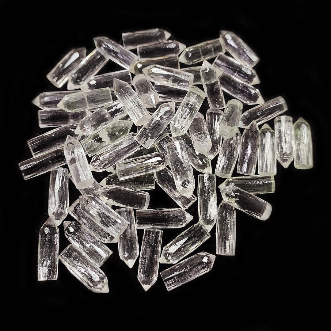Natural Clear Quartz Pencil Cut Gemstone, AAA Crystal, Jewelry Making ...