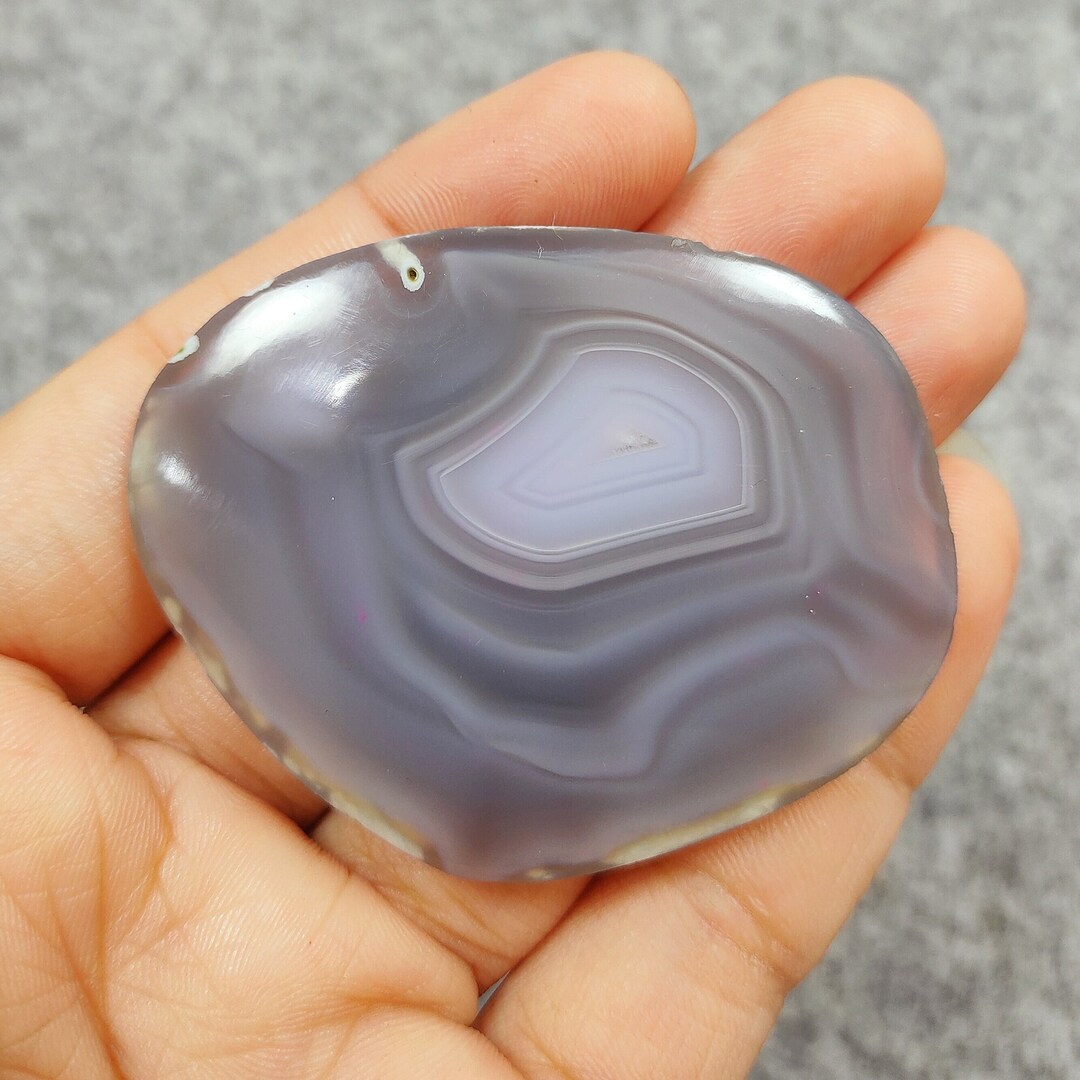 Agate Mini Coaster Gemstone Slice/ Gray Agate Slice/ Fancy Shape Agate ...